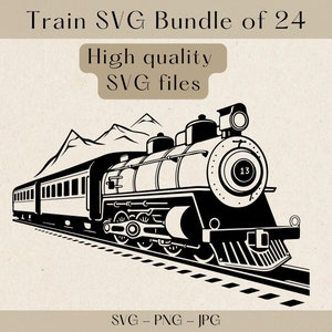 Zug SVG, Zug SVG-Bundle, Zug Clipart, Zug svg schnitt Dateien für ...