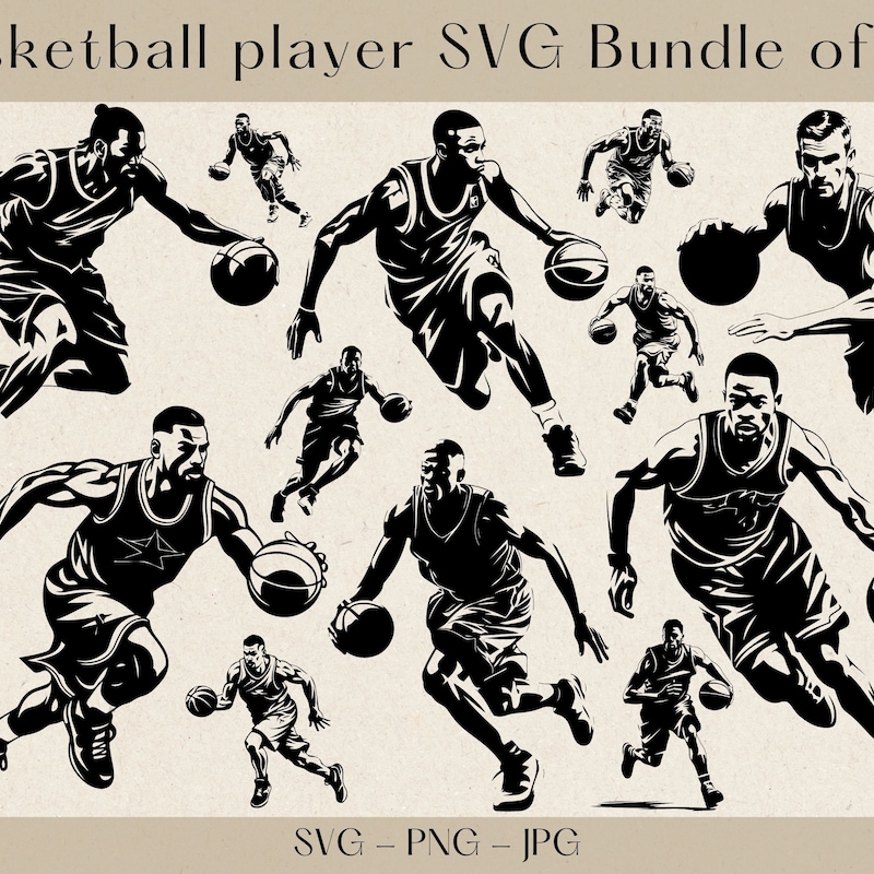 Basketball Player Svg - Etsy