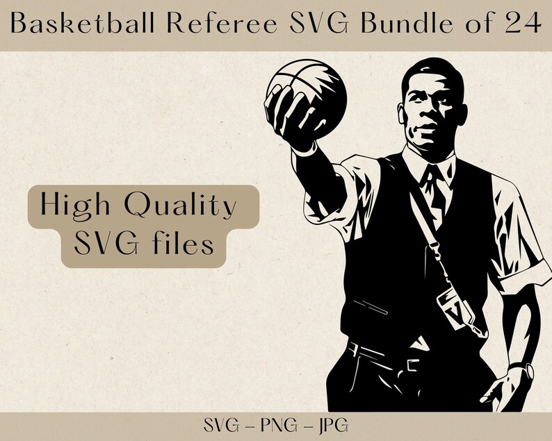 Basketball Referee SVG Bundle Basketball Referee SVG - Etsy