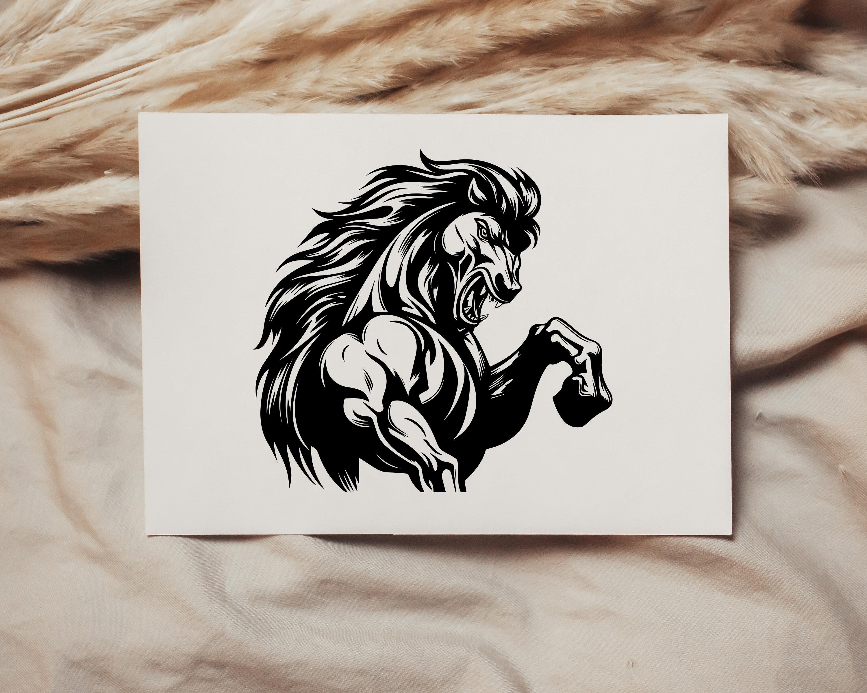 Angry Horse SVG Horse SVG Muscular Horse SVG Horse Head - Etsy