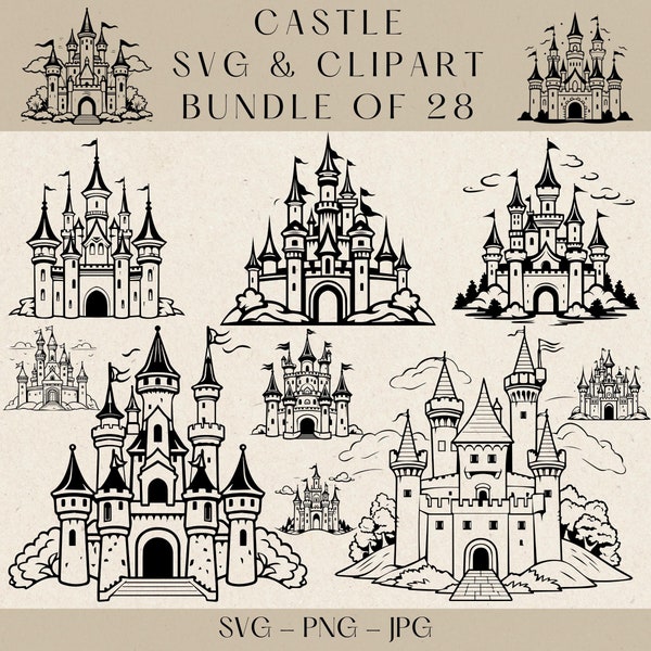 Castle Svg - Etsy