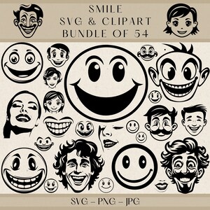 Smiley Face Svg, Smile Svg, Face Svg, Man Face Svg, Woman Face Svg ...