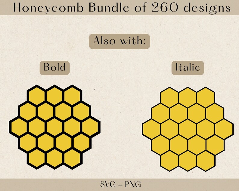 Honeycomb SVG Bundle Honeycomb SVG Hexagon SVG Honey Svg - Etsy