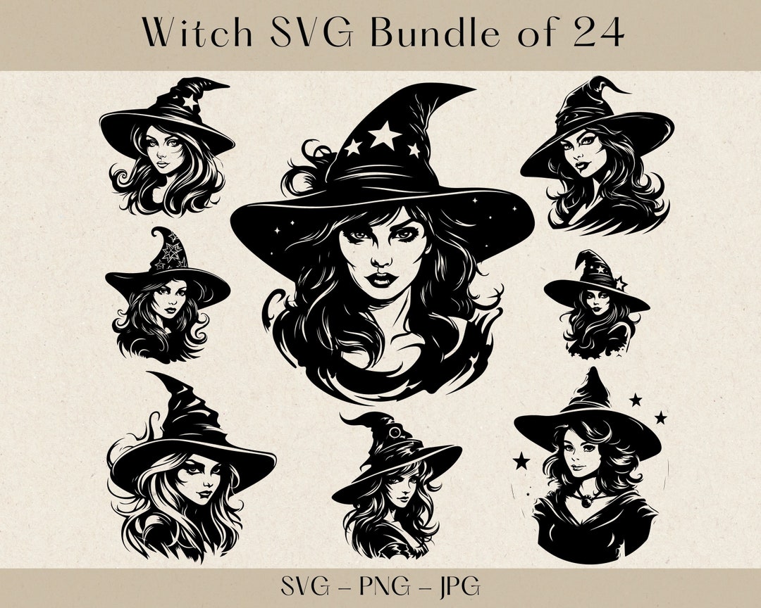 Witch SVG, Witch SVG Bundle, Witch PNG, Witch Svg Files for Cricut ...