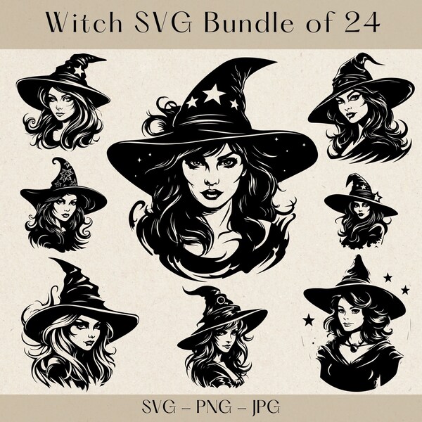 Witch Svg - Etsy