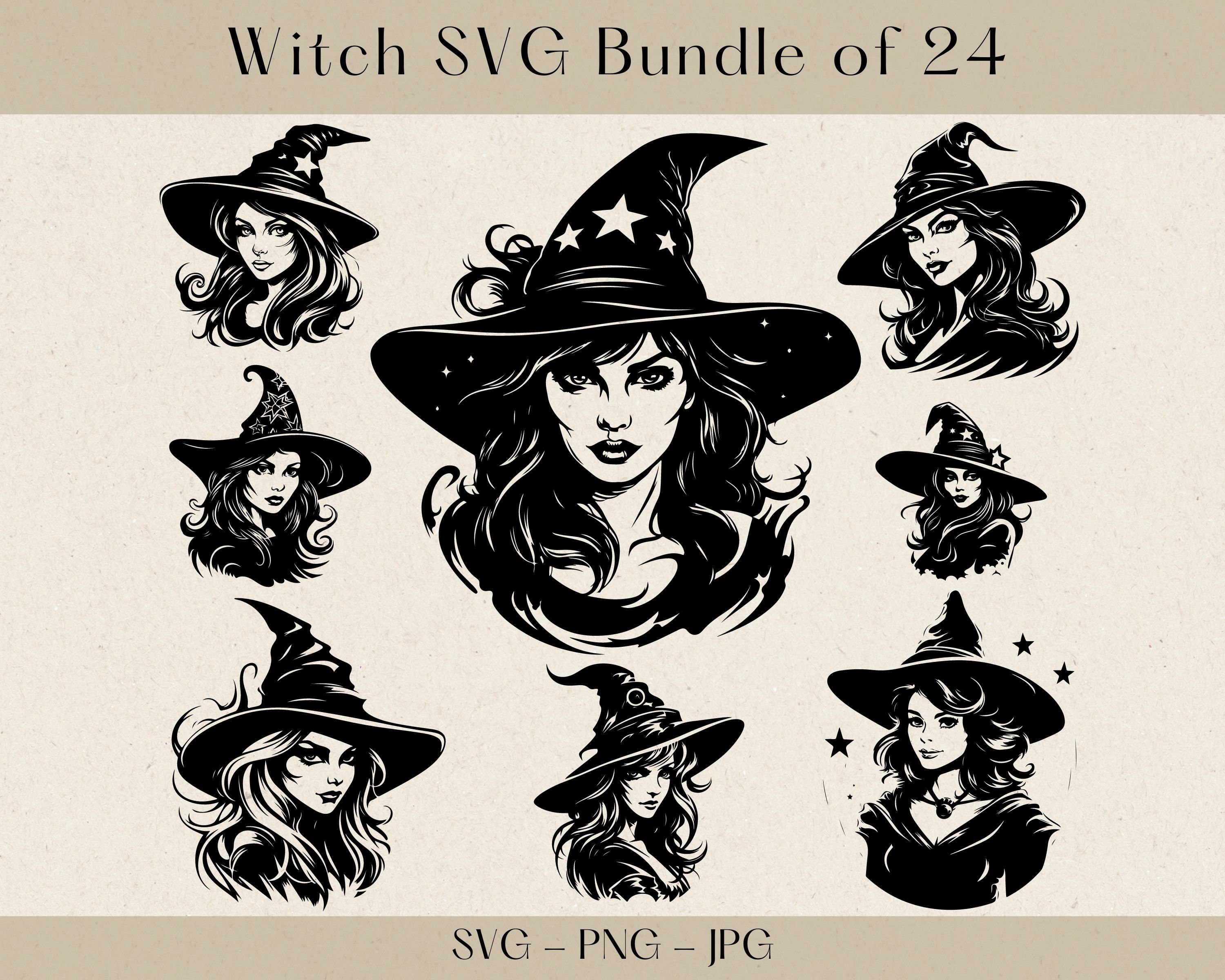 Witch SVG Witch SVG Bundle Witch PNG Witch Svg Files for - Etsy Australia
