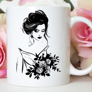 Flower Bride SVG, Bride SVG, Marriage Svg, Bride Cut File, Bride ...