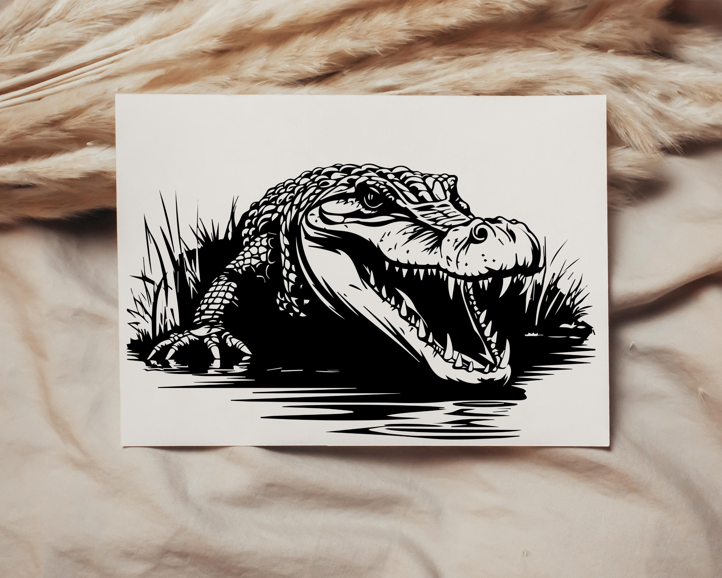 Alligator SVG Alligator Png Alligator Clipart Alligator - Etsy UK