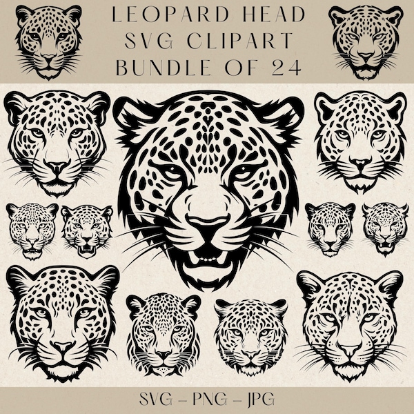 Leopard Svg - Etsy