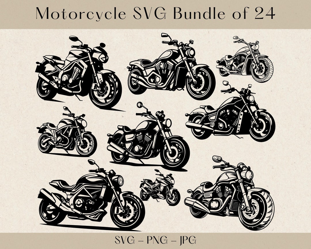 Motorcycle SVG, Motorcycle SVG Bundle, Motorcycle Clipart, Motorcycle ...