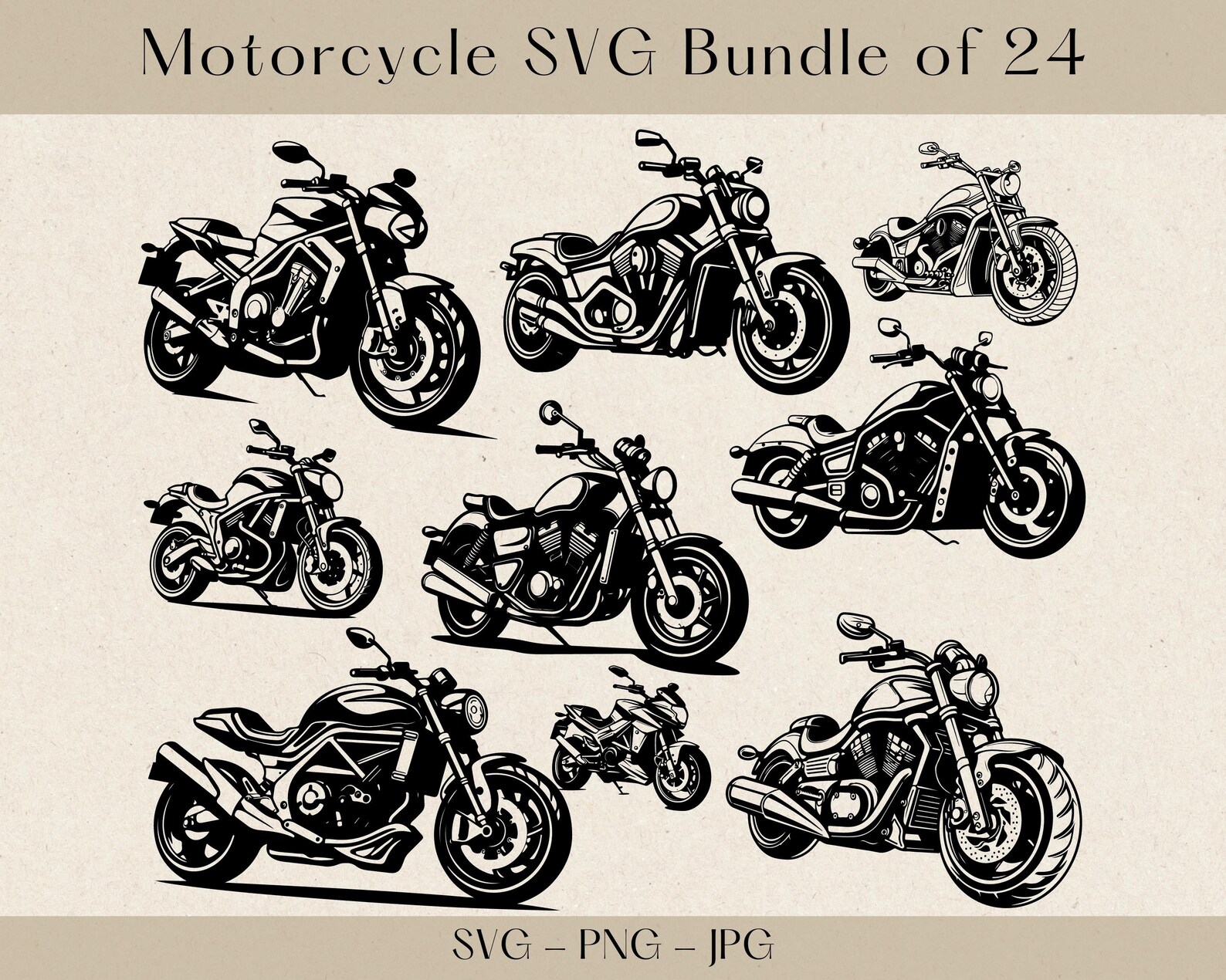 Motorcycle SVG, Motorcycle SVG Bundle, Motorcycle Clipart, Motorcycle ...