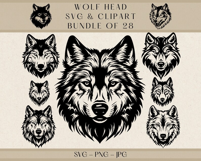 Wolf Head Svg, Wolf Head Png, Wolf Head Clipart, Wolf Face Svg, Wolf ...
