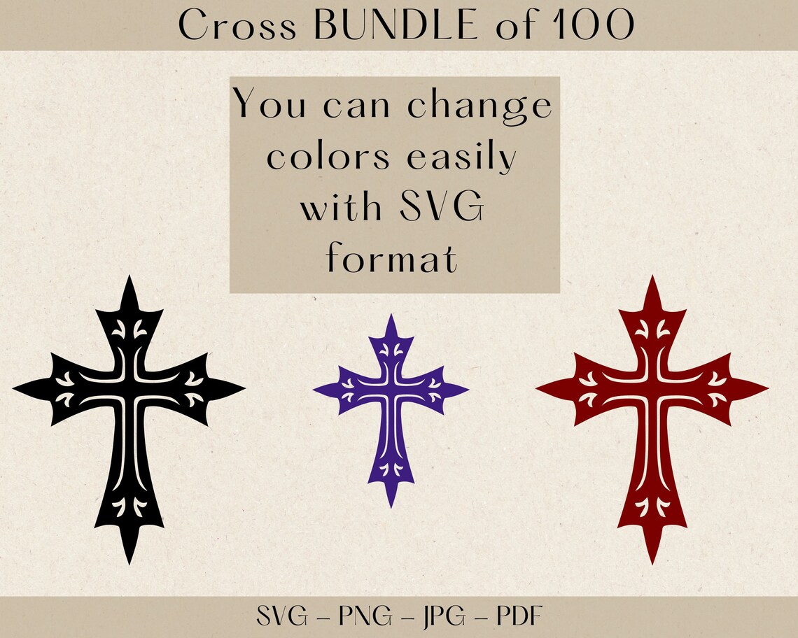 Cross SVG Bundle Cross SVG Christian Cross Svg Cross - Etsy UK