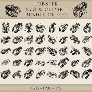 Homar SVG, Homar Clipart, Homar Png, Homar Wektor, Homar Sylwetka ...