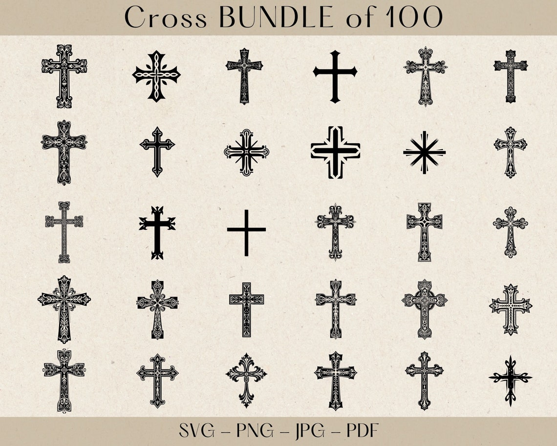 Cross SVG Bundle Cross SVG Christian Cross Svg Cross - Etsy UK