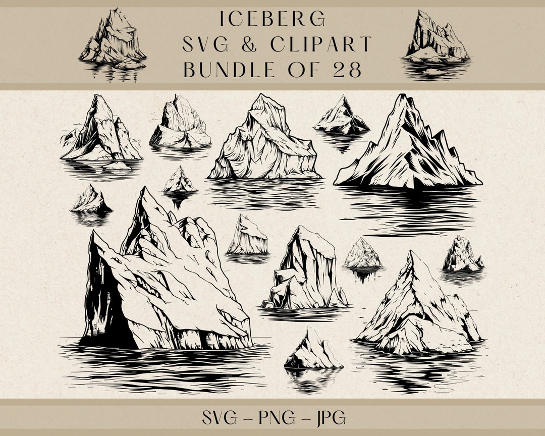 Iceberg SVG, Iceberg Clipart, Iceberg Png, Iceberg Vector, Iceberg ...