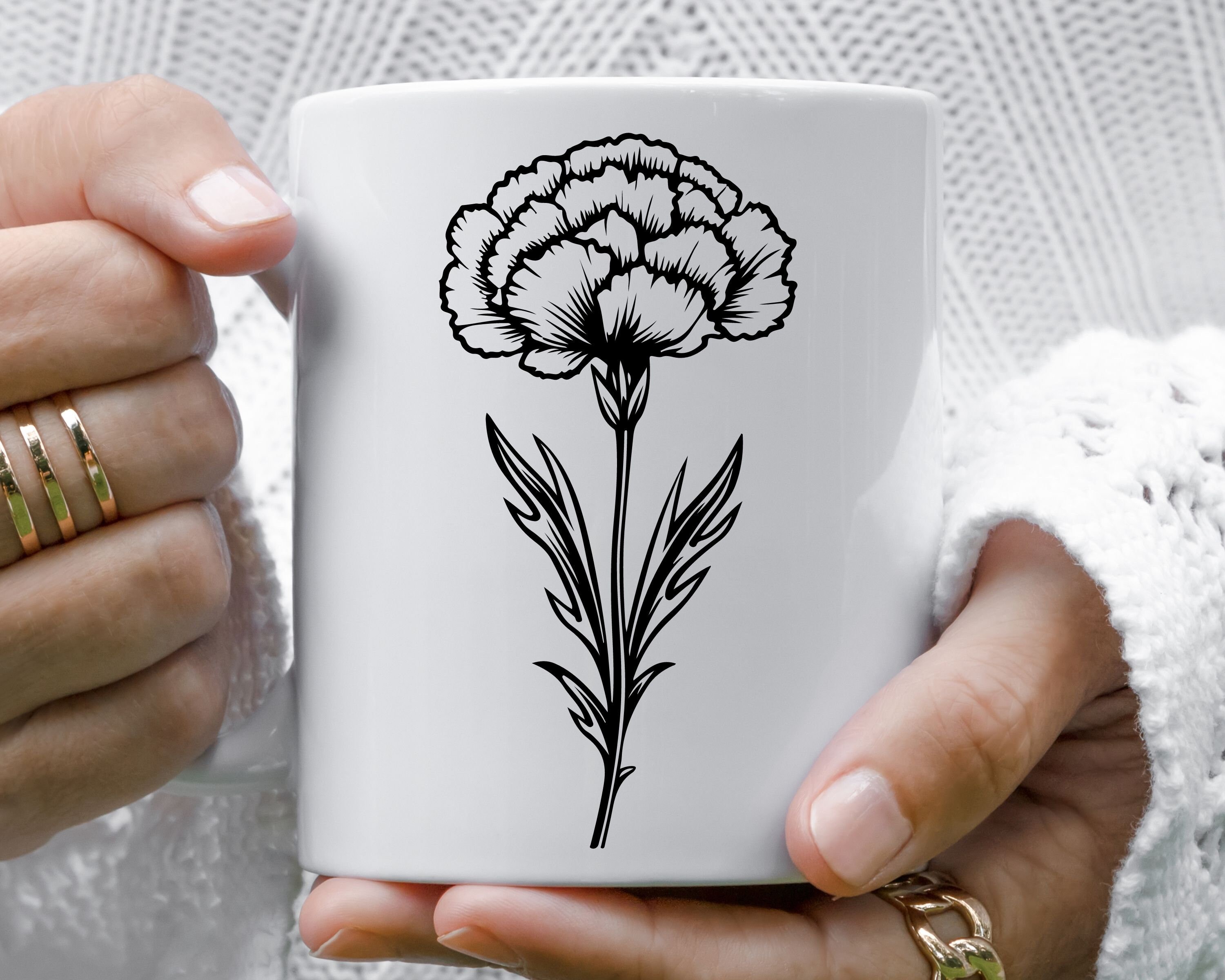 Carnation SVG Bundle Carnation SVG Carnation Flower Svg - Etsy