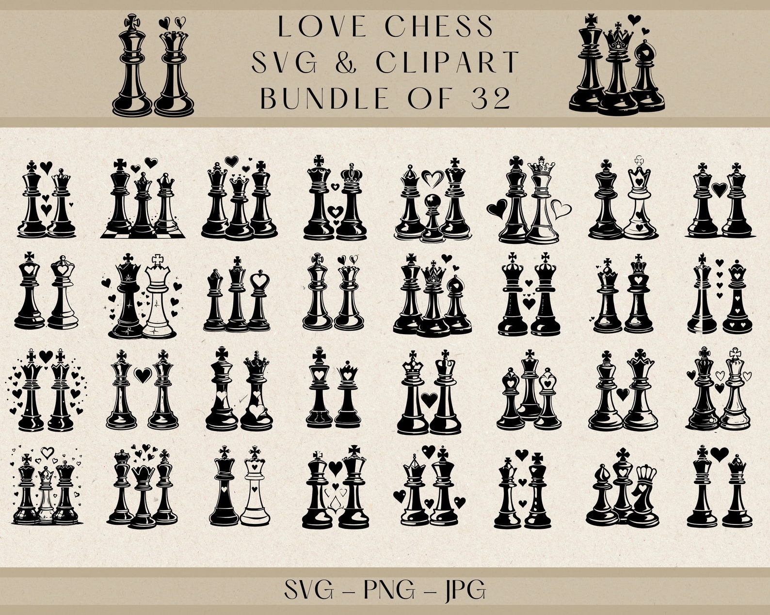 Love Chess Svg, Chess Svg, Love Svg, Romantic Svg, King Svg, Queen Svg ...