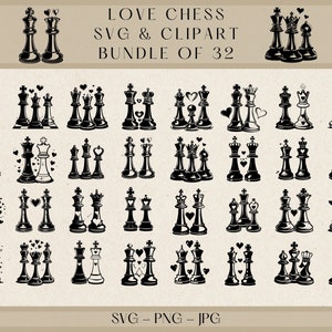 Love Chess Svg, Chess Svg, Love Svg, Romantic Svg, King Svg, Queen Svg ...
