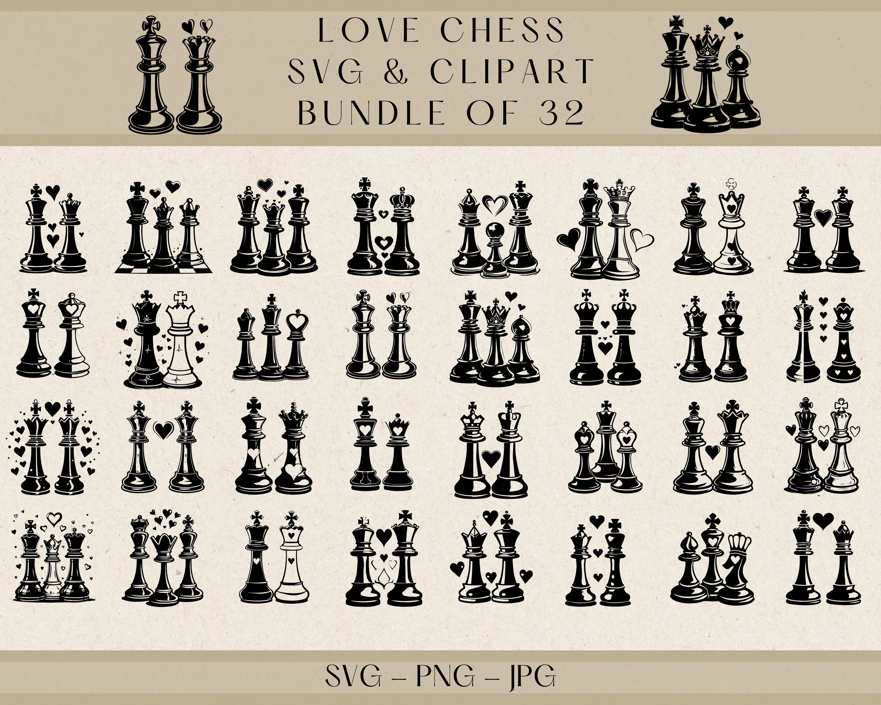 Love Chess Svg, Chess Svg, Love Svg, Romantic Svg, King Svg, Queen Svg ...