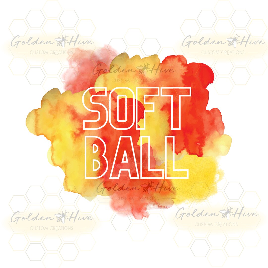 Softball Watercolor Png - Etsy