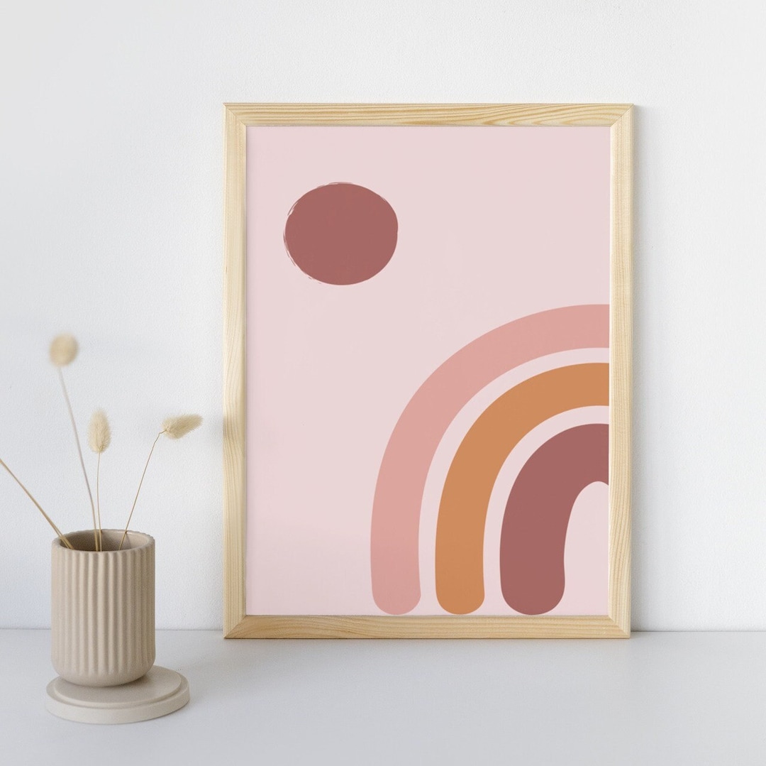 Boho Rainbow Wall Art Printable Boho Wall Art - Etsy