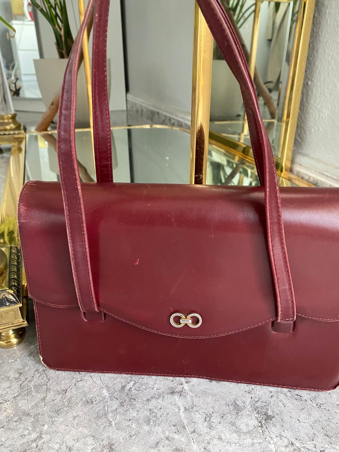 60's Dofan of Paris Leather Handbag - Etsy