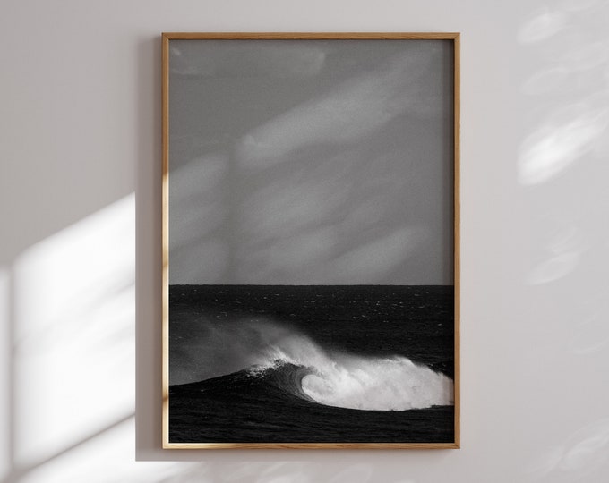 Moody distant offshore wave digital download Surf Poster Australia Wall ...
