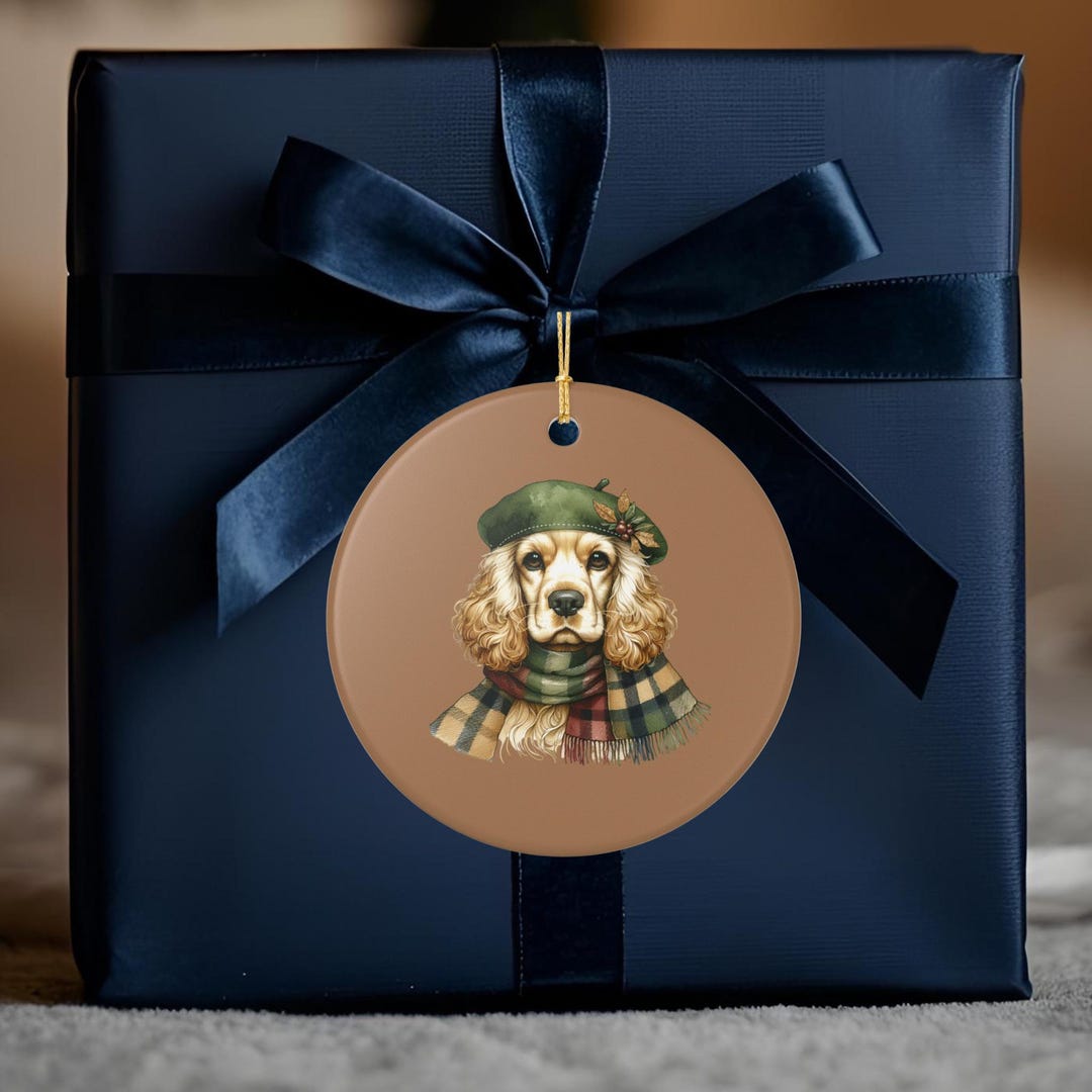Personalized Cocker Spaniel Christmas Ornament: Heirloom Holiday Decor ...