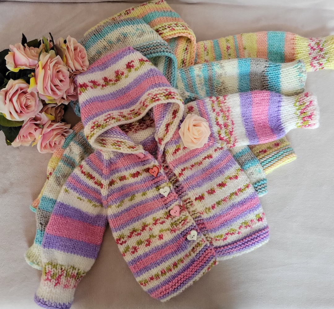 Handmade Knit Cardigan - Etsy