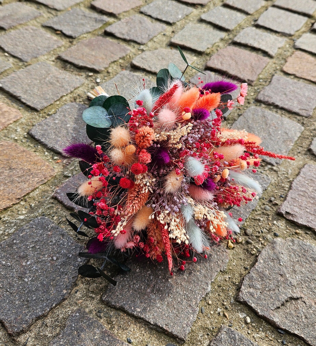 Bridal Bouquet "lexie" in Dried Flowers - Etsy