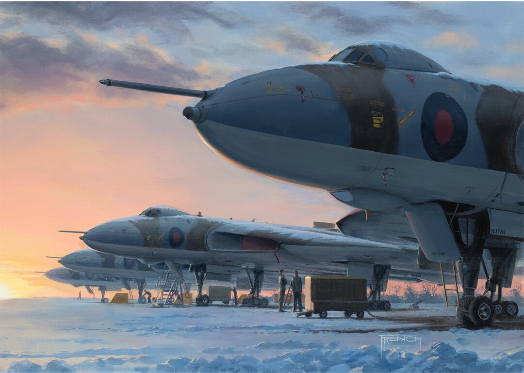 Avro Vulcan Jet Aircraft Plane Blank Birthday Fathers Day Christmas ...