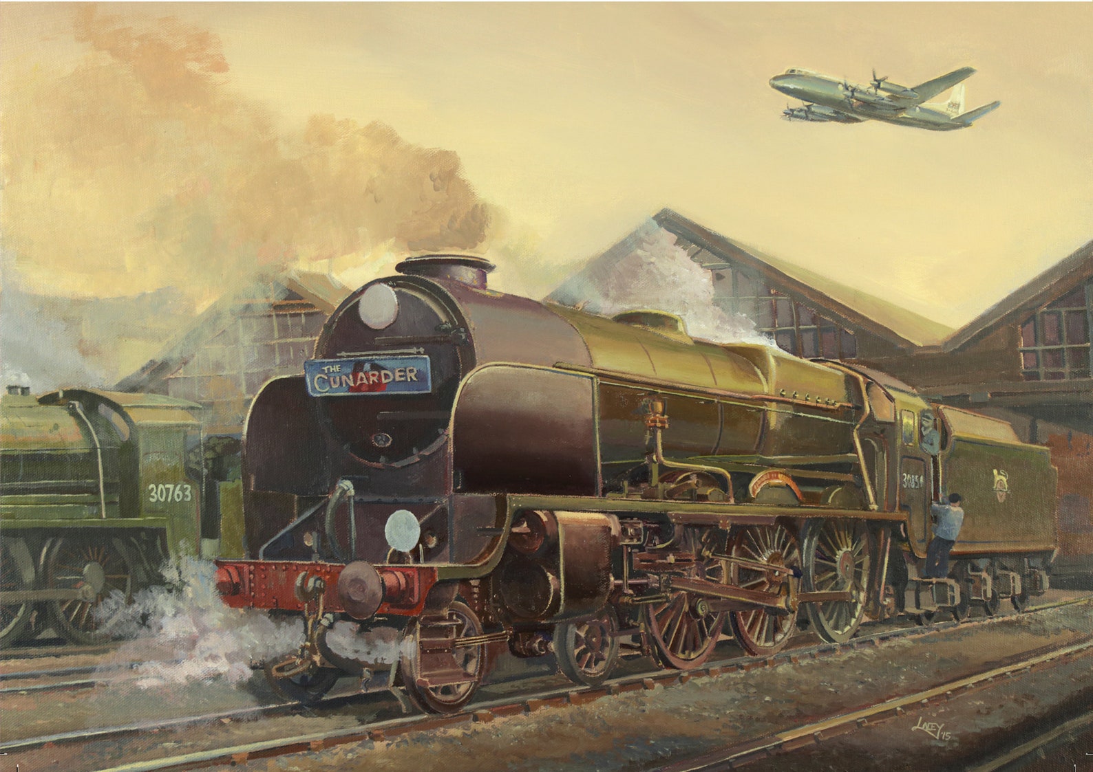 Lord Nelson Southern Railway Steam Train Vickers Viscount Blank ...