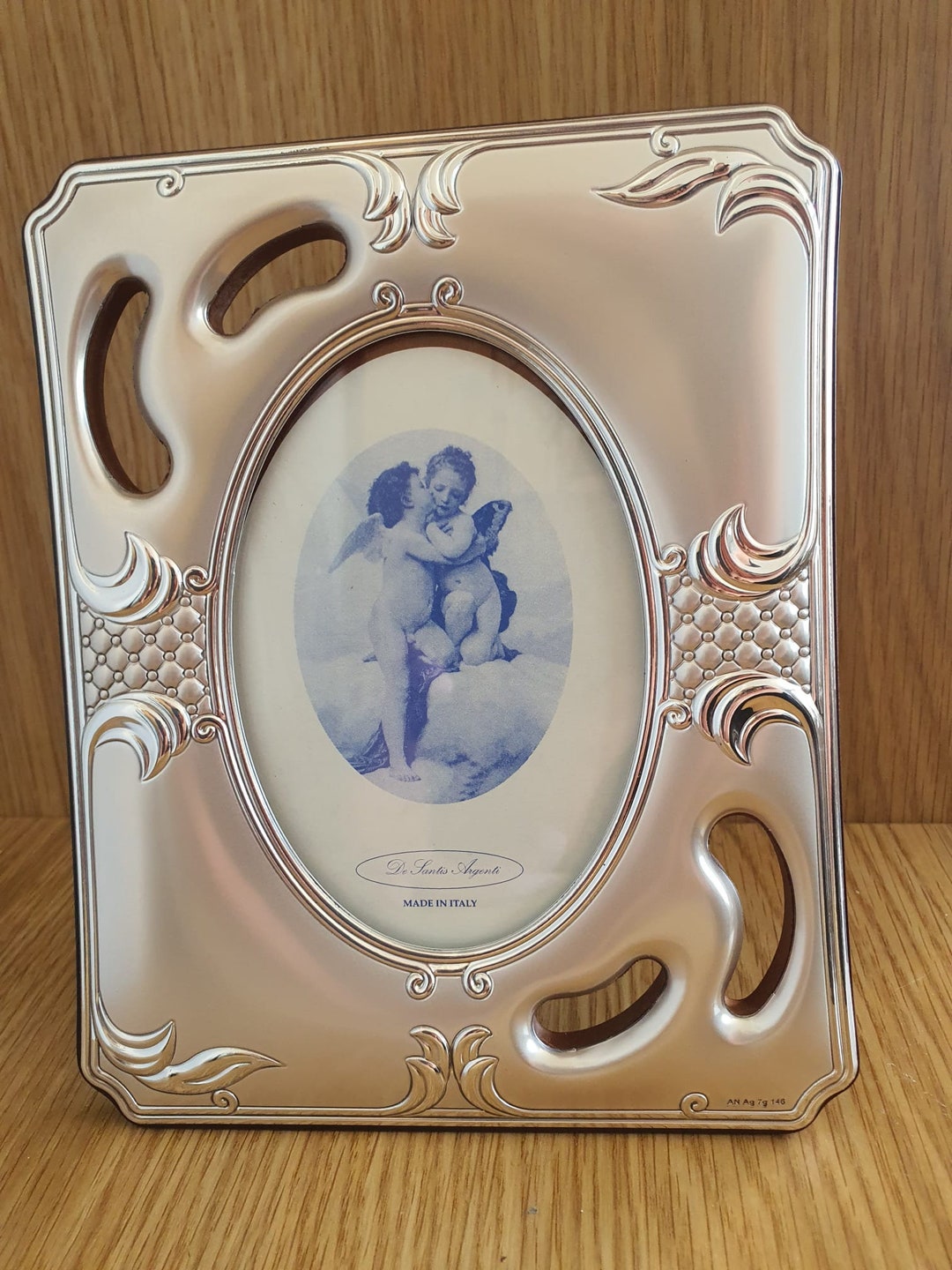 925 Solid Sterling Silver Luxury Photo Frame 355/09LS, Handmade in ...