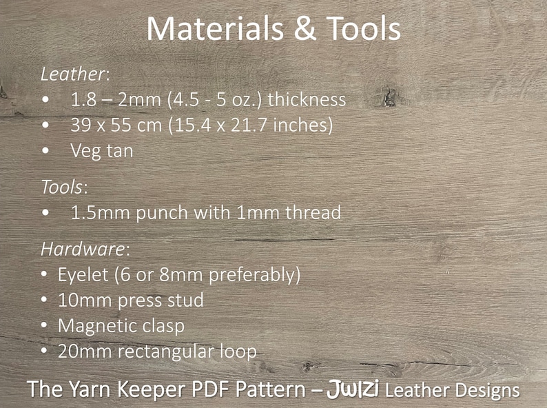 The Leather Yarn Keeper PDF Pattern - Etsy