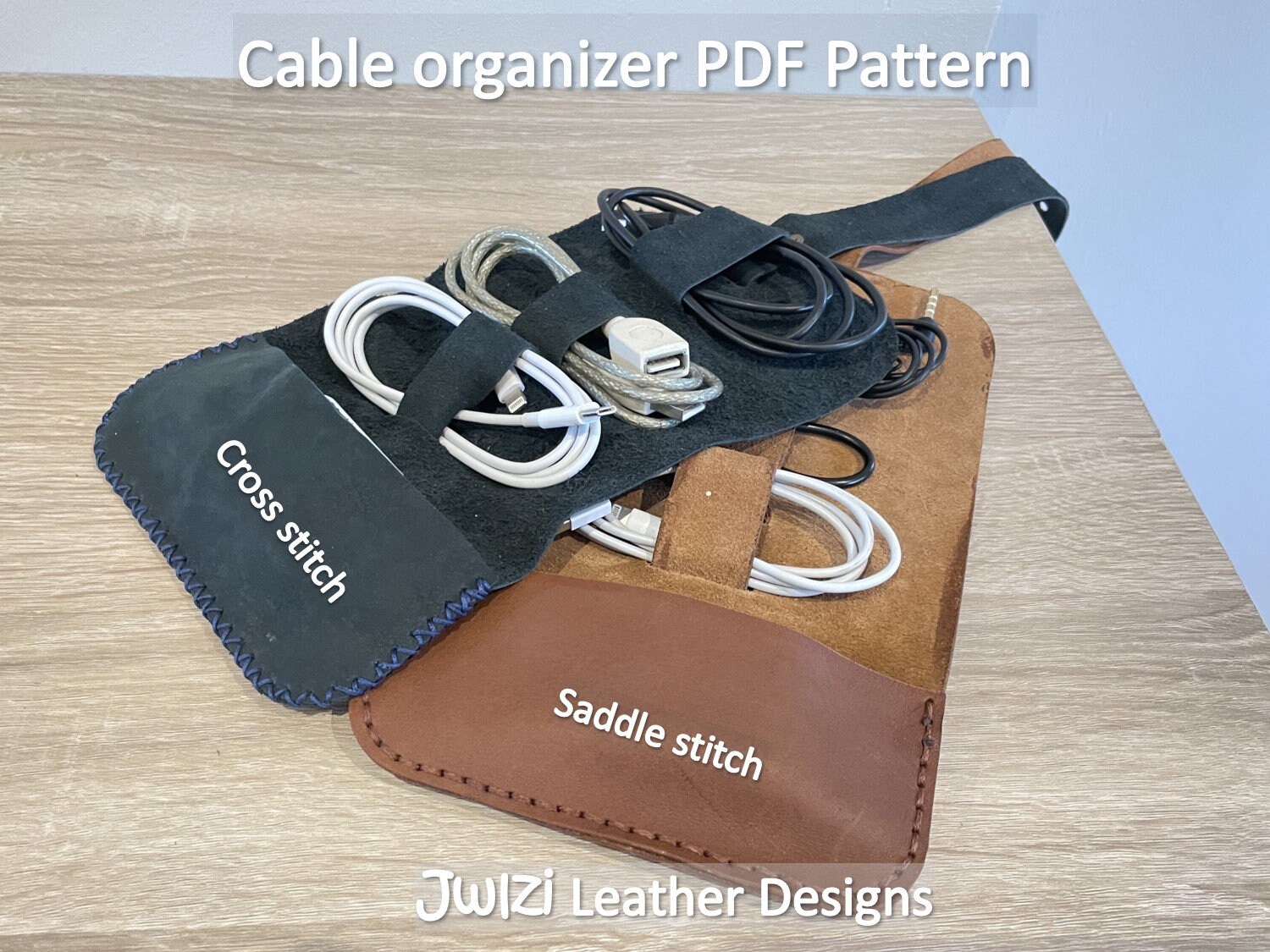 Leather Cable Organizer PDF Pattern - Etsy