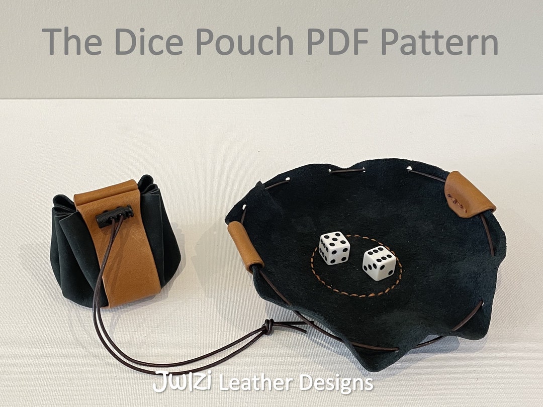The Leather Dice Pouch PDF Pattern - Etsy