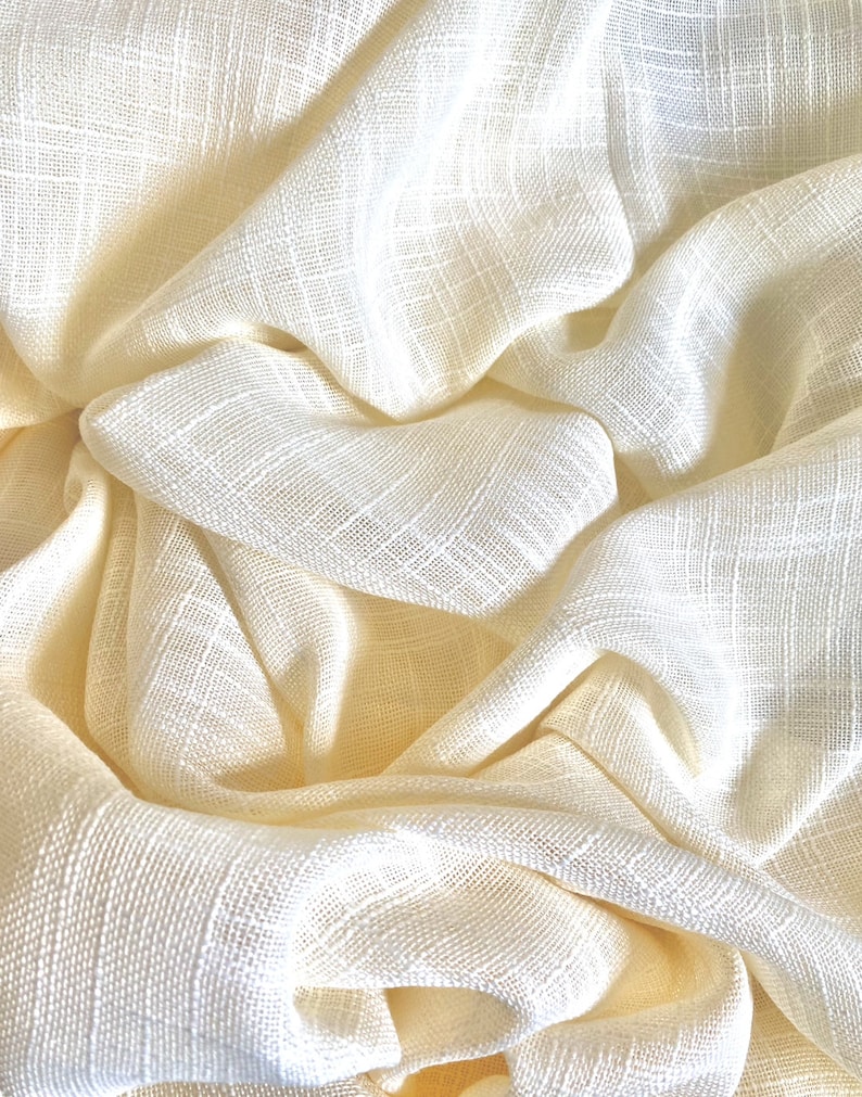 Linen Sheer - Cream - Origin - Etsy