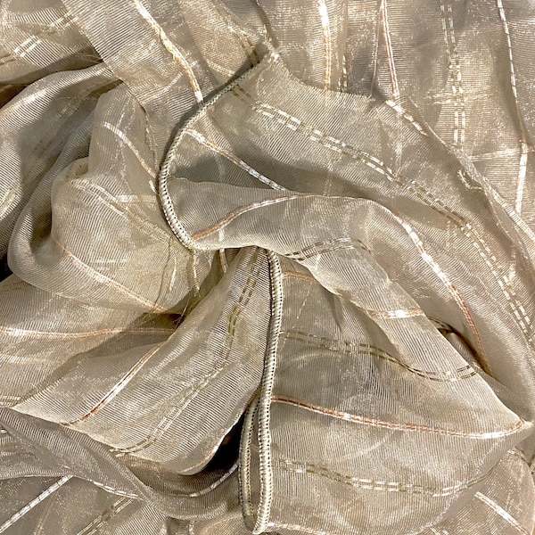 Sheer Metallic Curtains - Etsy