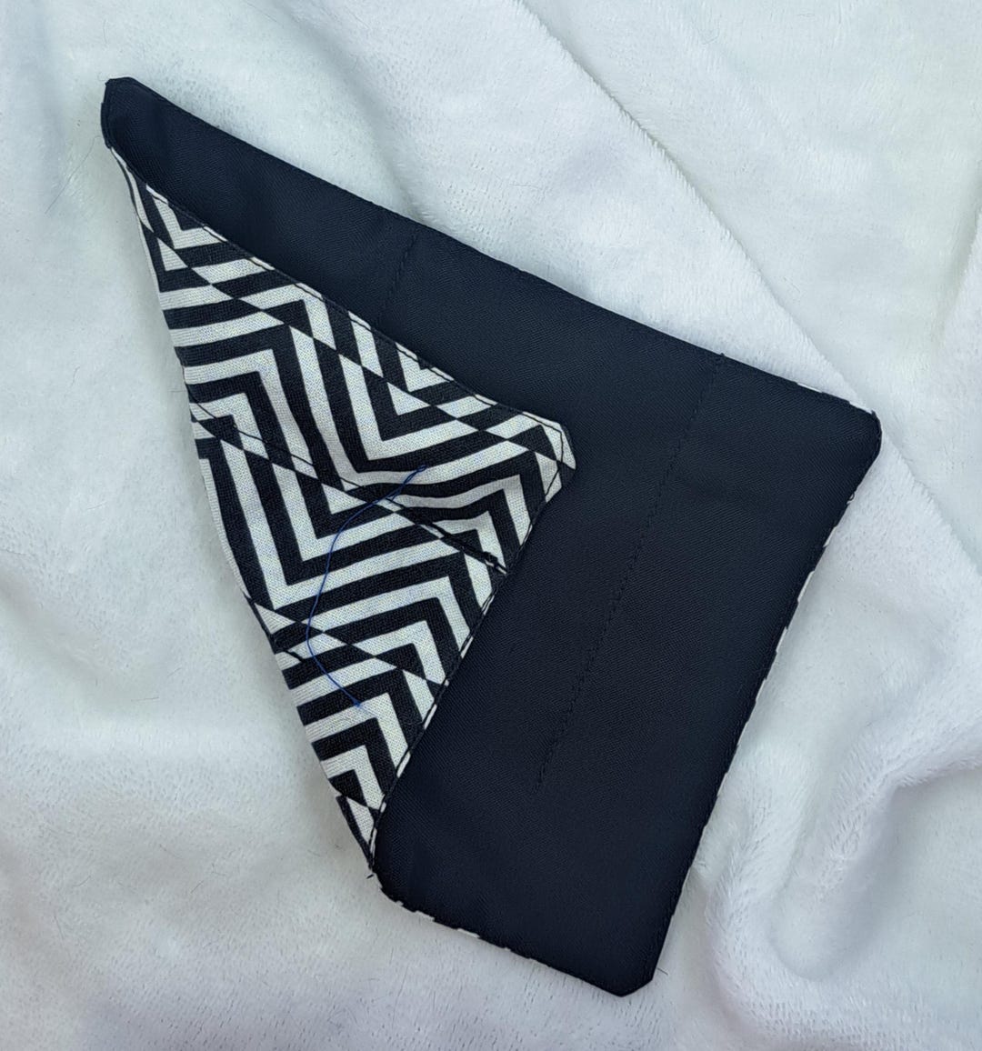 Marble Fidget Toy. Black and White Zigzag Mat With Marble Inside ...