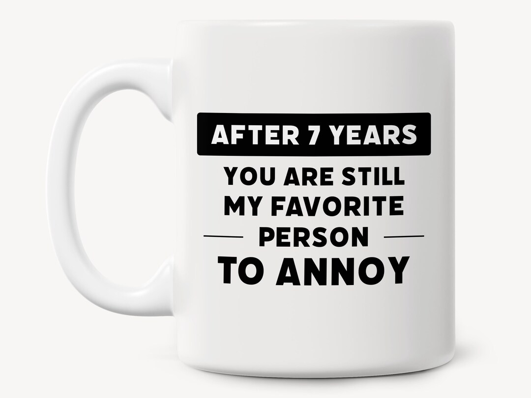 7th Year Anniversary Mug 7th Year Anniversary Gift 7th Year - Etsy