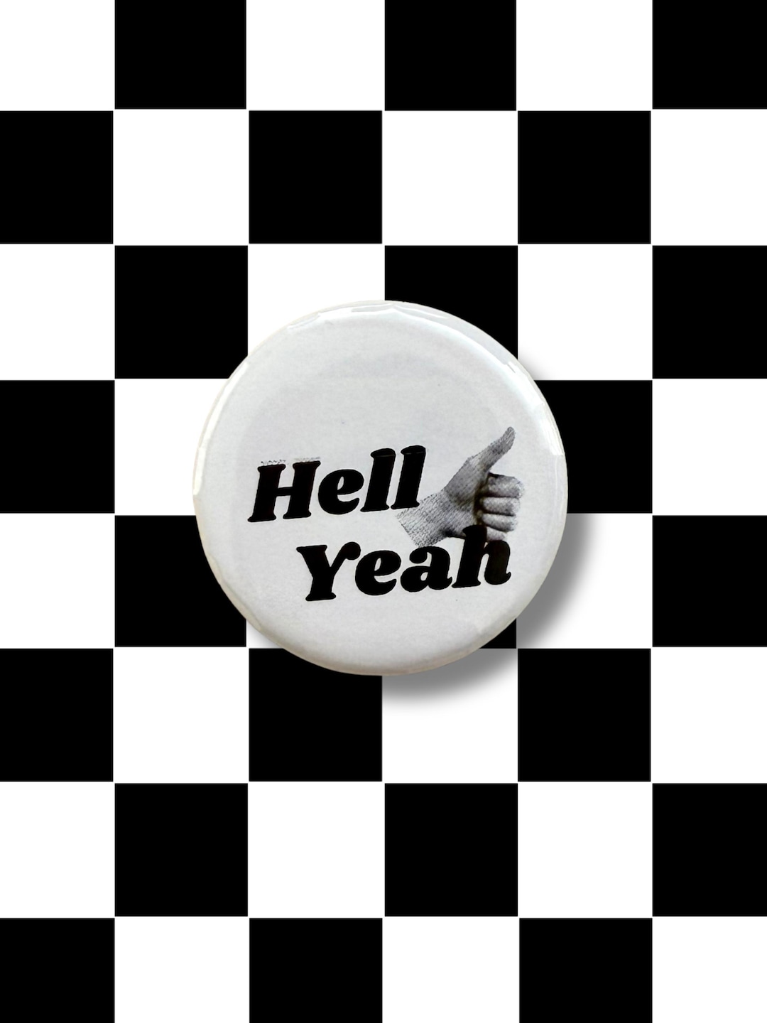 Hell Yeah Pinback Button – Vintage Inspired 1.5" Punk Rock Badge - Etsy