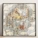 Elden Ring Lands Between Map Framed Poster, Elden Ring Map, High ...