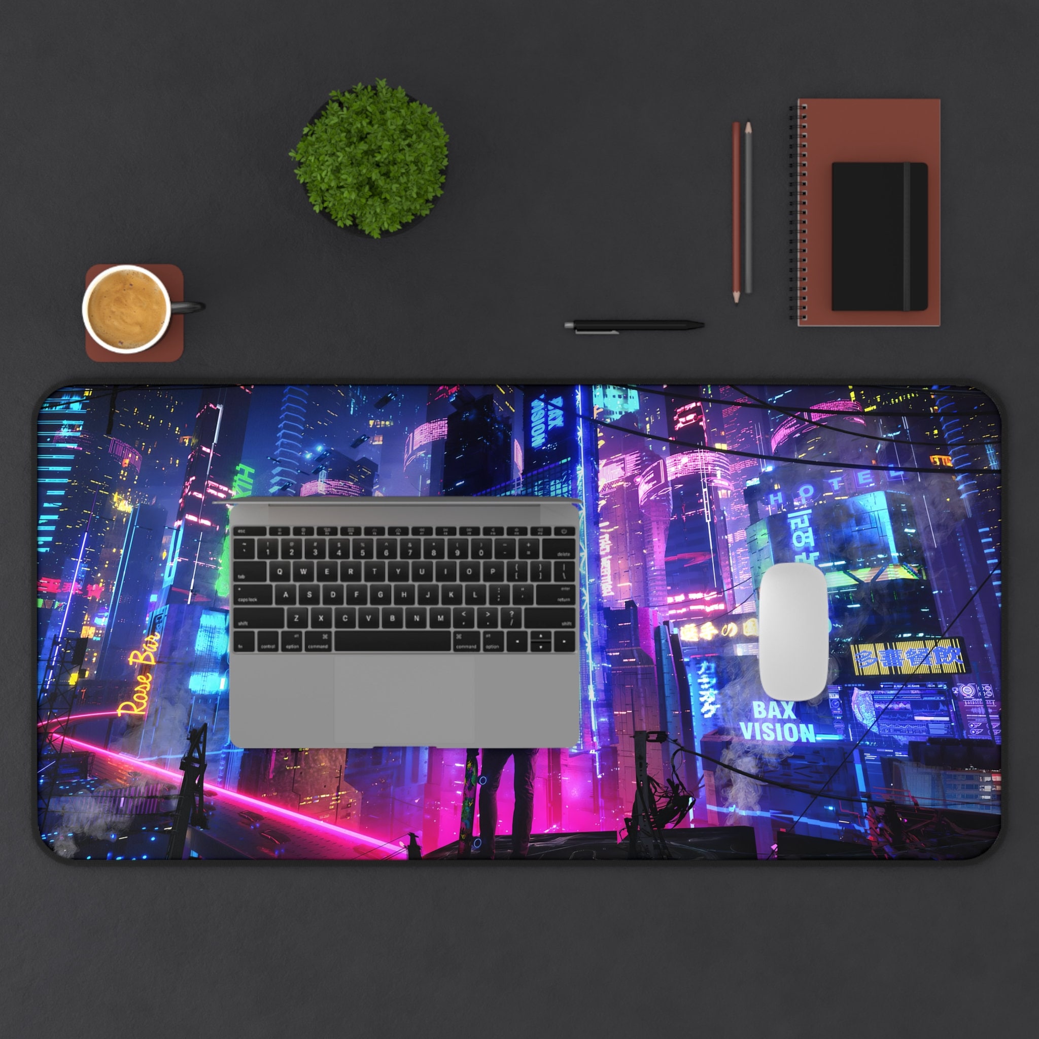 Cyberpunk Skater Desk Mat, High-quality Desk Mat, Cyberpunk, Cyberpunk ...
