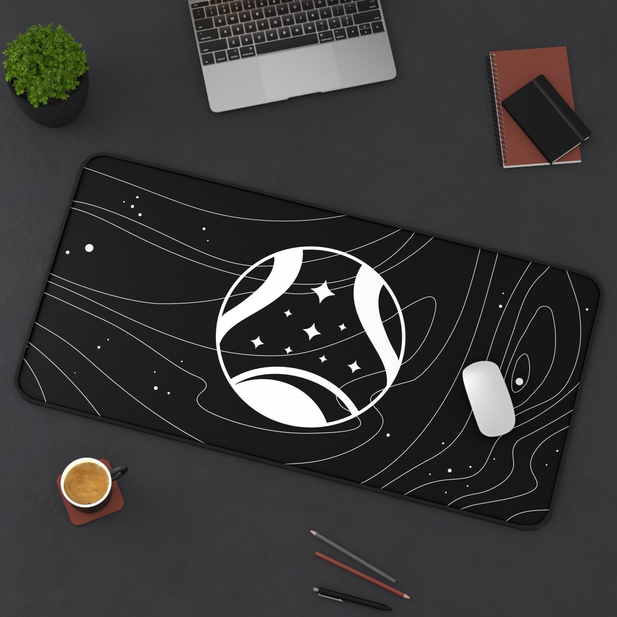 Starfield Black Constellation Gaming Desk Mat, High-quality Desk Mat ...
