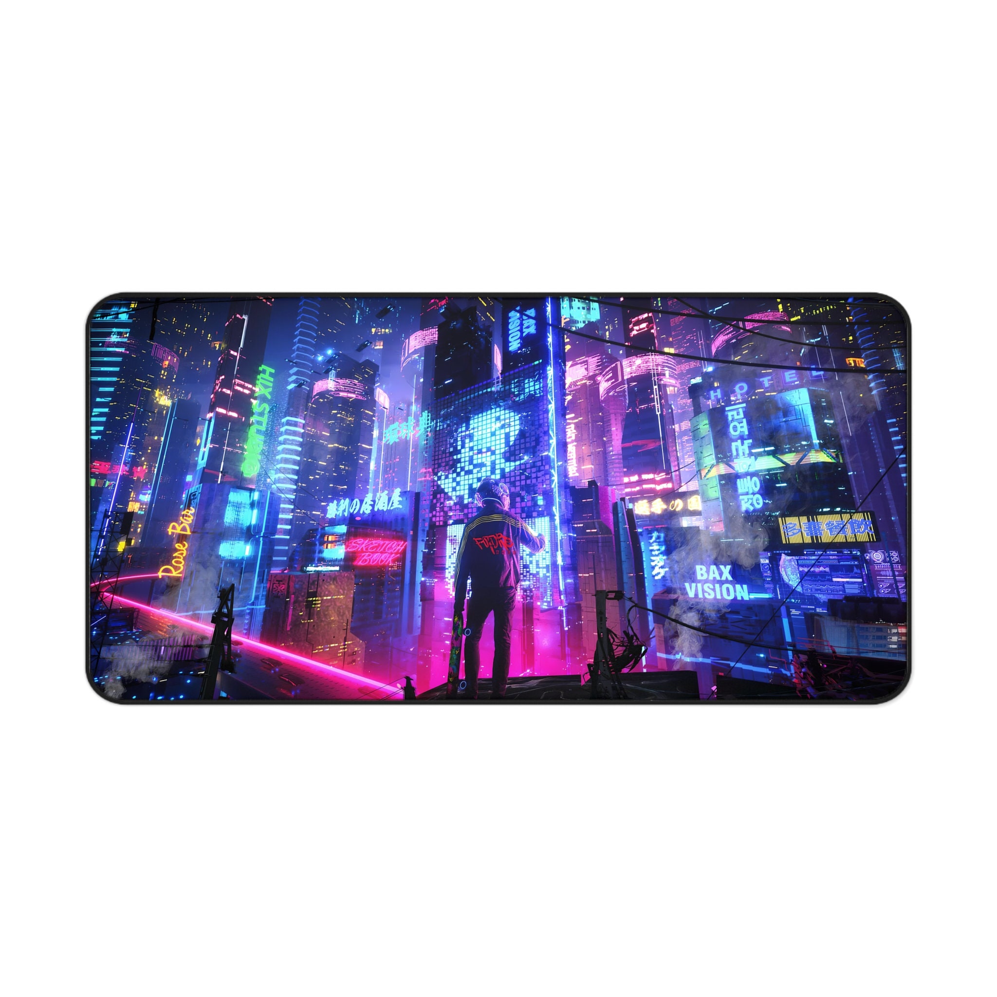 Cyberpunk Skater Desk Mat, High-quality Desk Mat, Cyberpunk, Cyberpunk ...