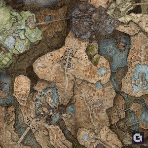 Elden Ring Realm of Shadow Map Tapestry, High-quality Detailed Map ...
