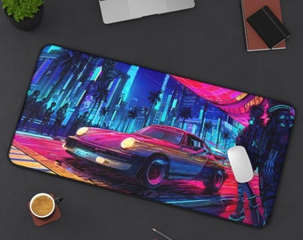 Cyberpunk Night City Desk Mat, High-quality Desk Mat, Cyberpunk ...