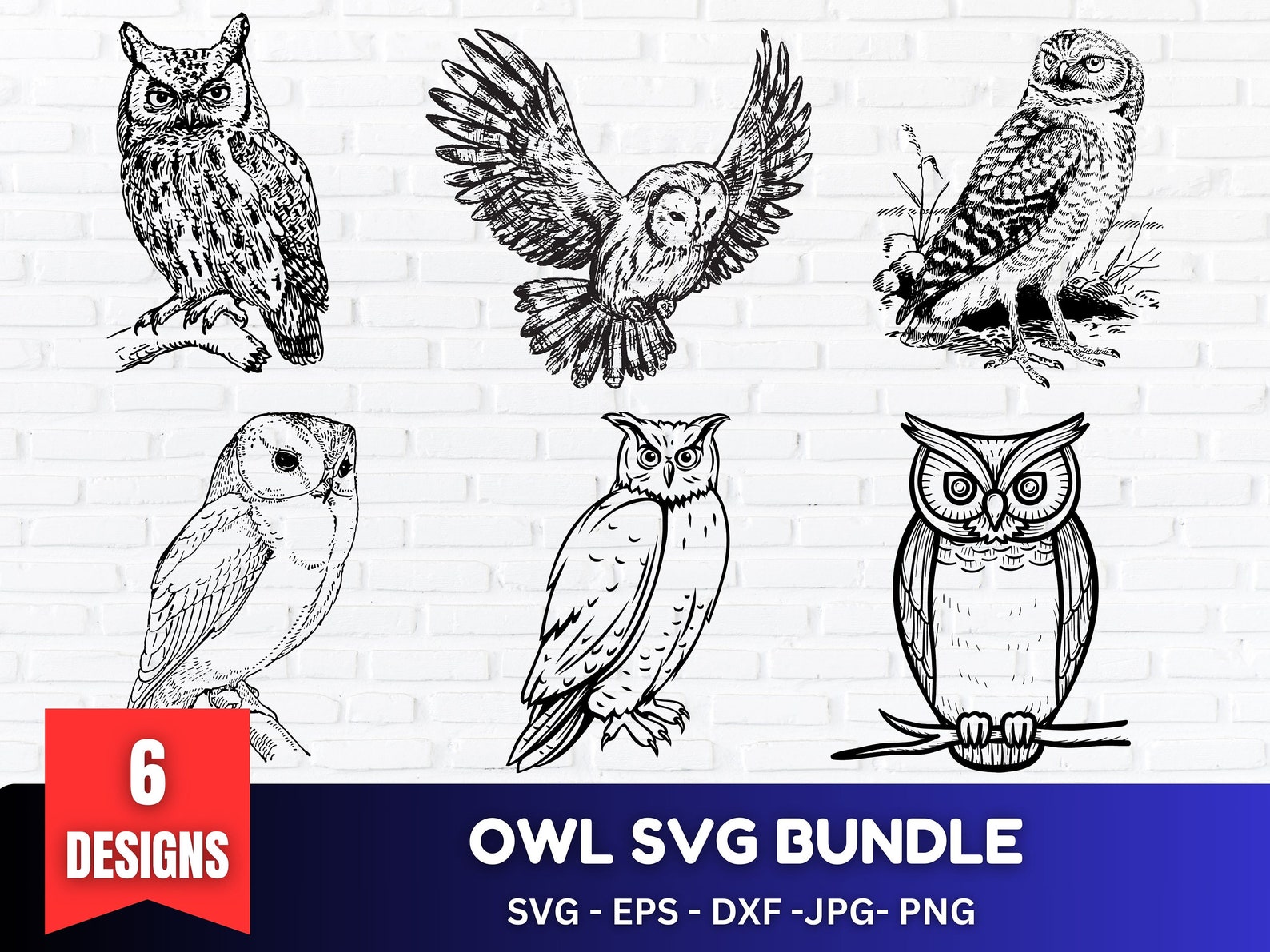Owl SVG Bundle, Owl SVG, Birds SVG Bundle, Owl Silhouette Svg, Owl ...