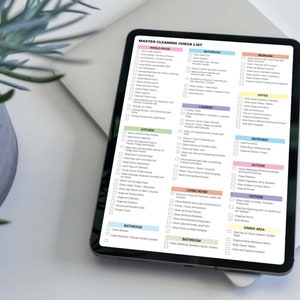 Ultimate Cleaning Schedule Bundle, Editable Cleaning Checklist Bundle ...